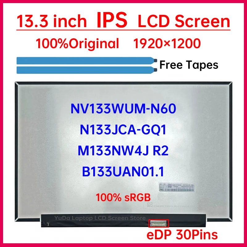 13-3-inch-Laptop-LCD-Screen-NV133WUM-N60-N133JCA-GQ1-M133NW4J-R2 ...