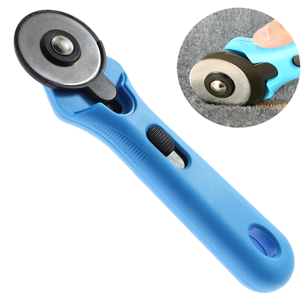 Cuchillo redondo con rueda de rodillo de retazos, cortador rotativo ...