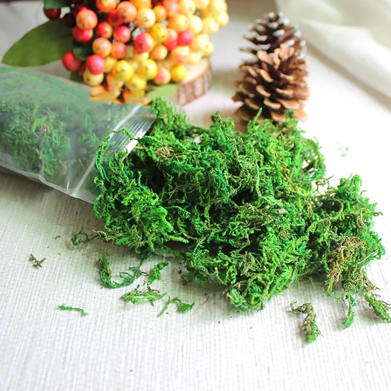 20-50g-Artificial-Moss-Fake-Plants-Faux-Green-Moss-for-Micro-Landscape ...
