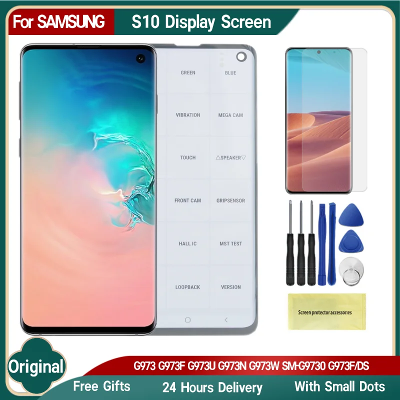 Original-S10-Screen-With-Dead-Pixel-For-Samsung-S10-LCD-Display-Touch ...