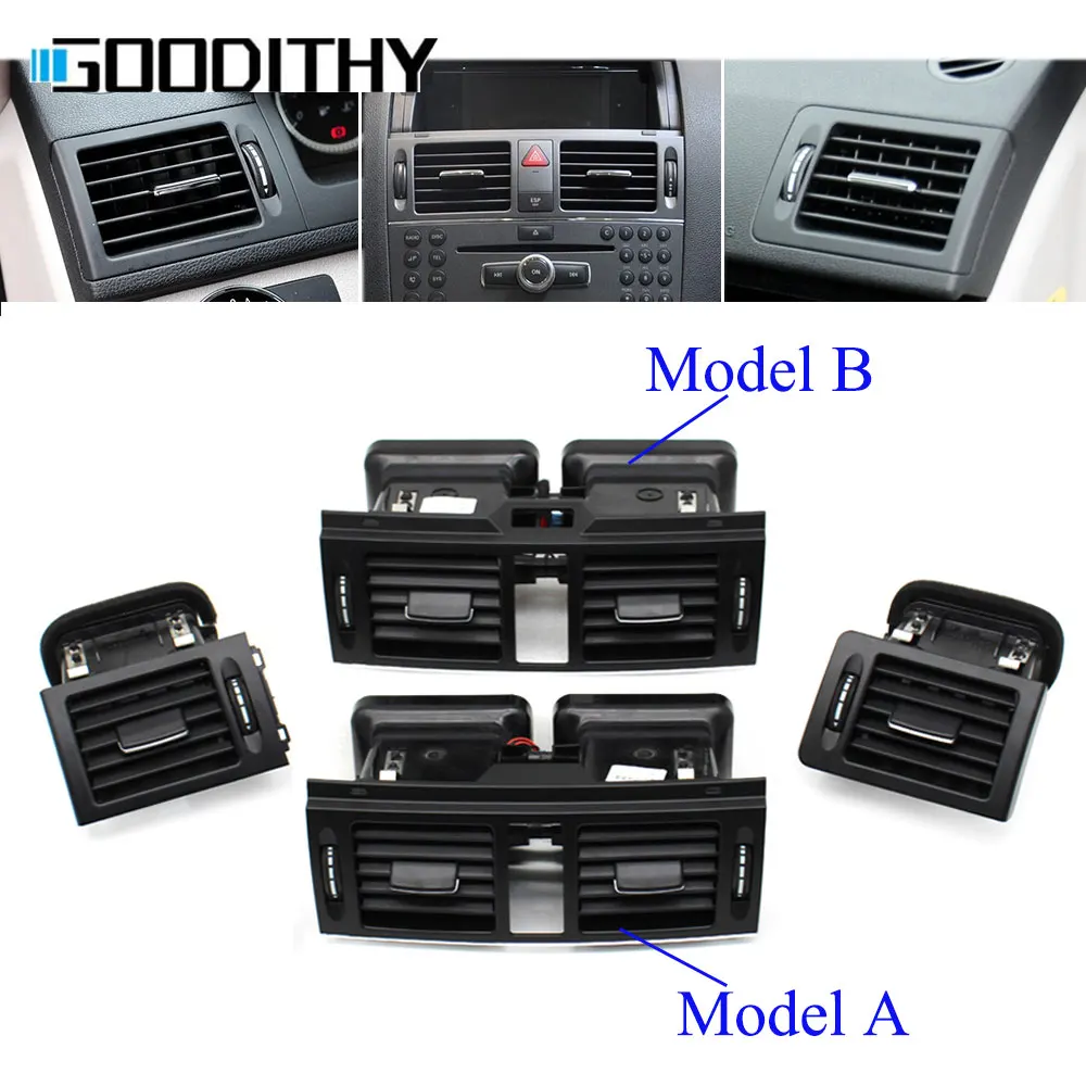 LHD-RHD-W204-Dash-Center-AC-Air-Vent-Outlet-Grille-Assembly-Left-Right ...