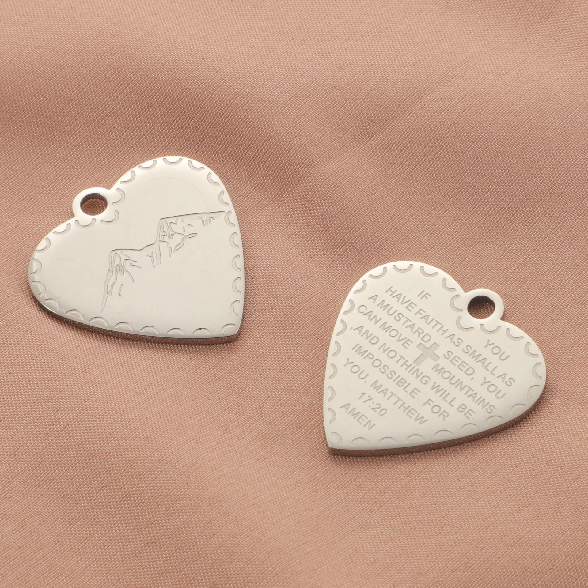 Fnixtar-5pcs-Stainless-Steel-Heart-Etch-Pendant-Charms-DIY-Love-Cross-Necklaces-Handmade-Jewelry ...