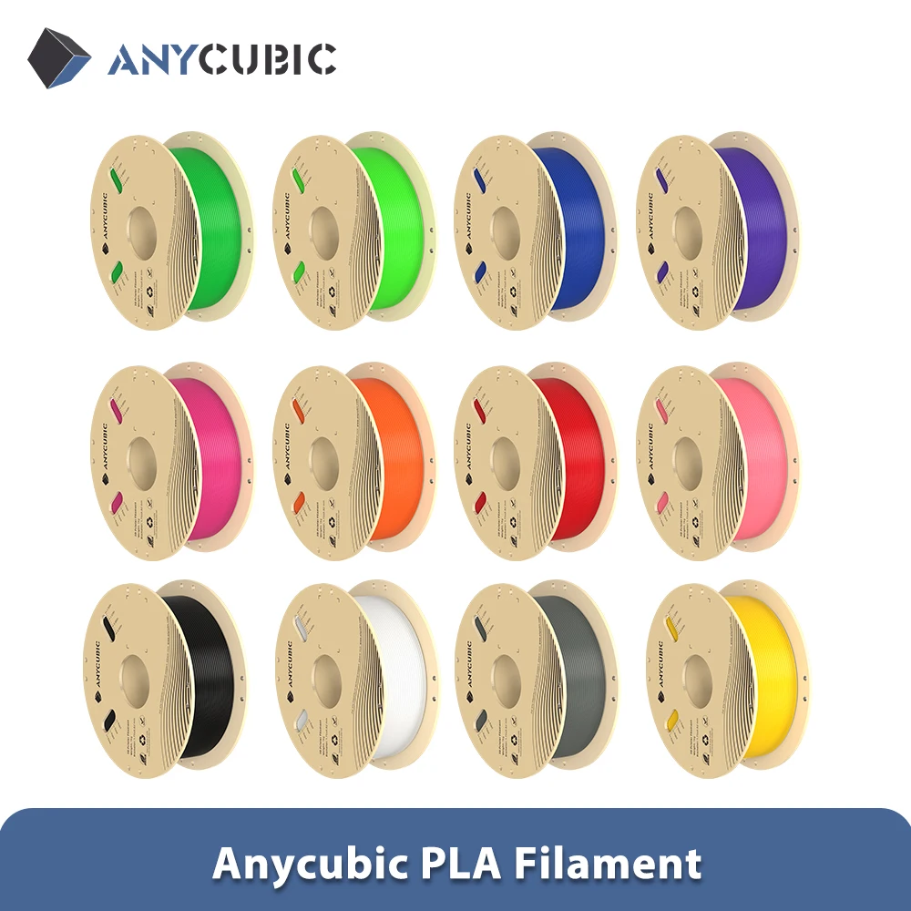 ANYCUBIC-3D-Printer-PLA-Multicolor-Filament-1-75mm-1kg-Roll-Plastic ...