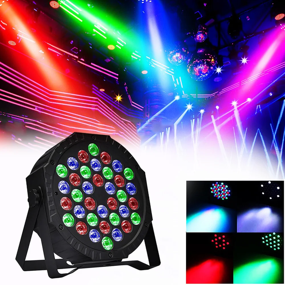 36-LED-Stage-Flat-Par-Lighting-Effect-DJ-Disco-Party-Christmas-Bar-Club ...