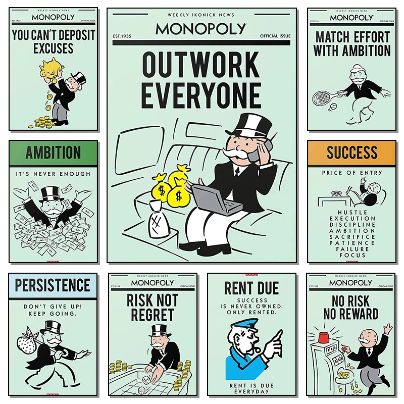 Alec Monopoly Motivational Poster and Prints Inspirational Quotes ...