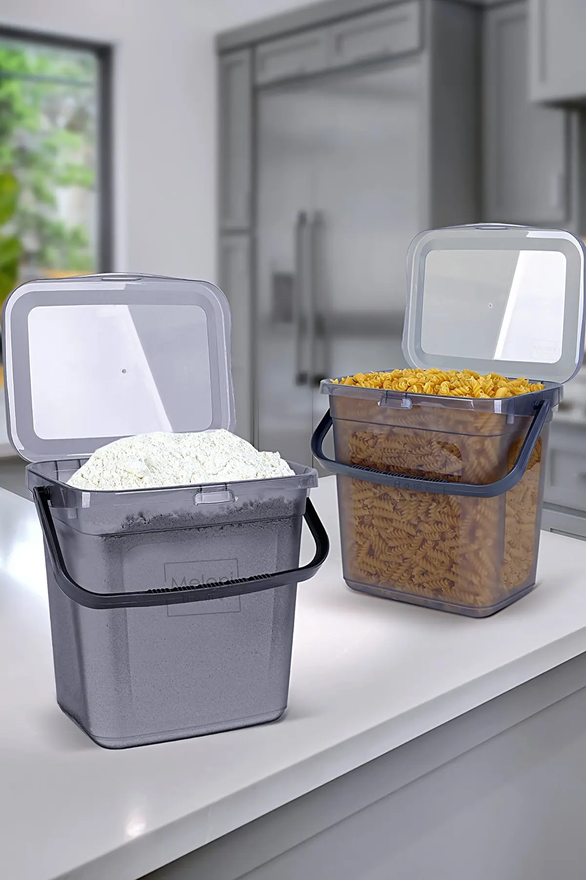 2-Piece-Flour-And-Legumes-Container-Kitchen-Multi-Purpose-Function-6 ...