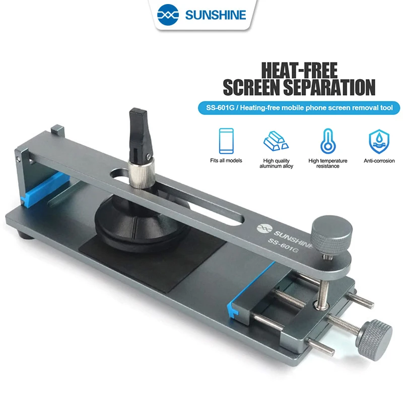 SUNSHINE SS-601G Mobile Phone Heating-Free Screen Removal Fixture for IPhone 11 -14 Pro Max ...