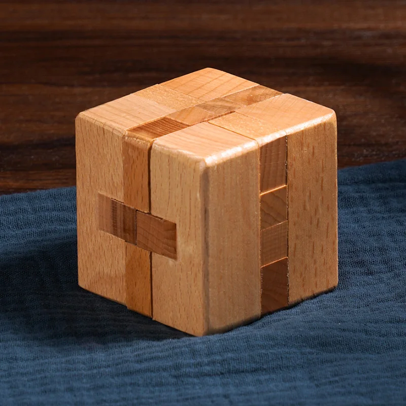 Luban Lock Puzzle Unlock Interlocking Wooden Brain Teaser for Adults ...