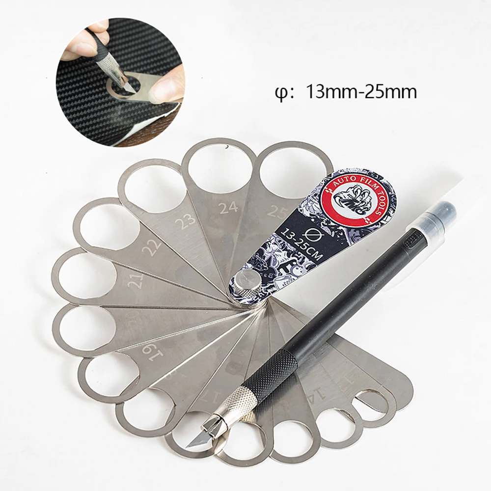 13-Size-Car-Parking-Sensor-Stickers-Vinyl-Wrap-Cutting-Circle-Dies-Auto ...