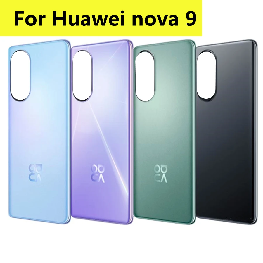 6.57 "Huawei nova 9 pil arka kapak konut kapı arka cam kılıf Huawei Nova 9 Nova 9 arka pil ...