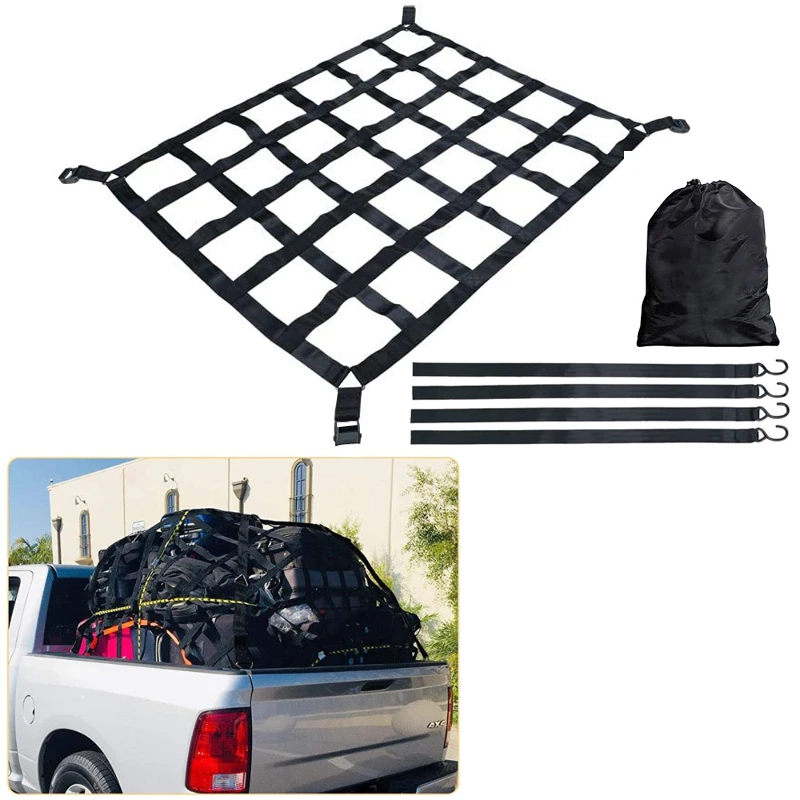 Car-Trunk-Rooftop-Net-Mesh-Cargo-Net-Heavy-Cargo-Net-Truck-Trailer ...