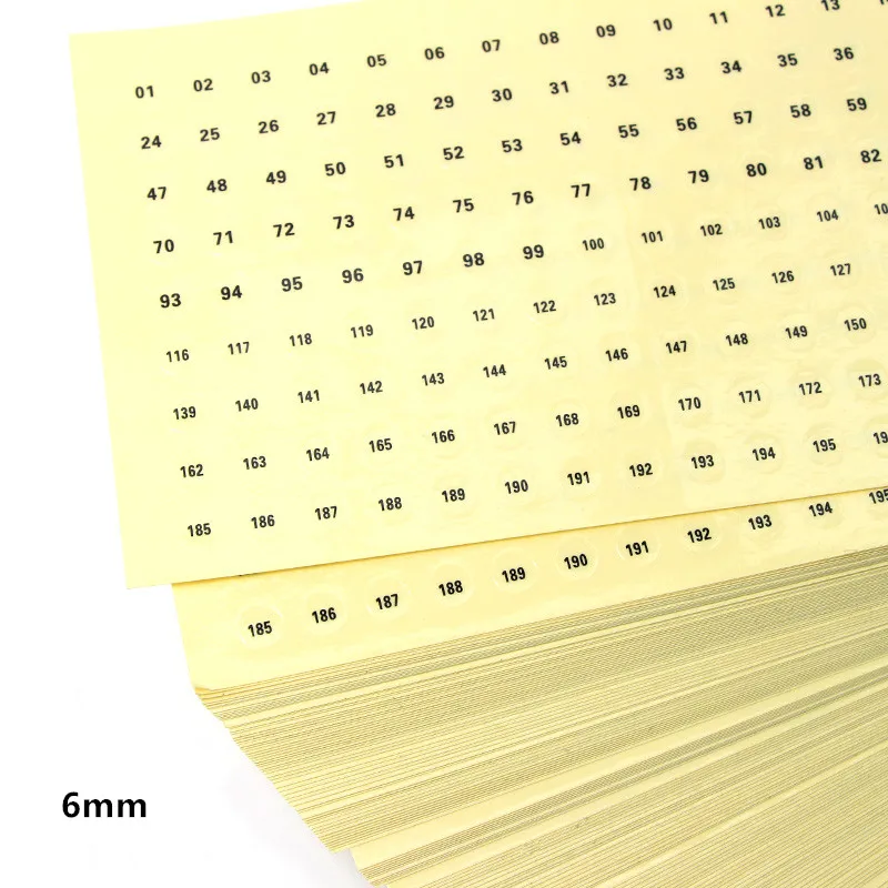 1-200-Transparent-Nail-Number-Sticker-Label-Nail-Polish-Color-Gel ...