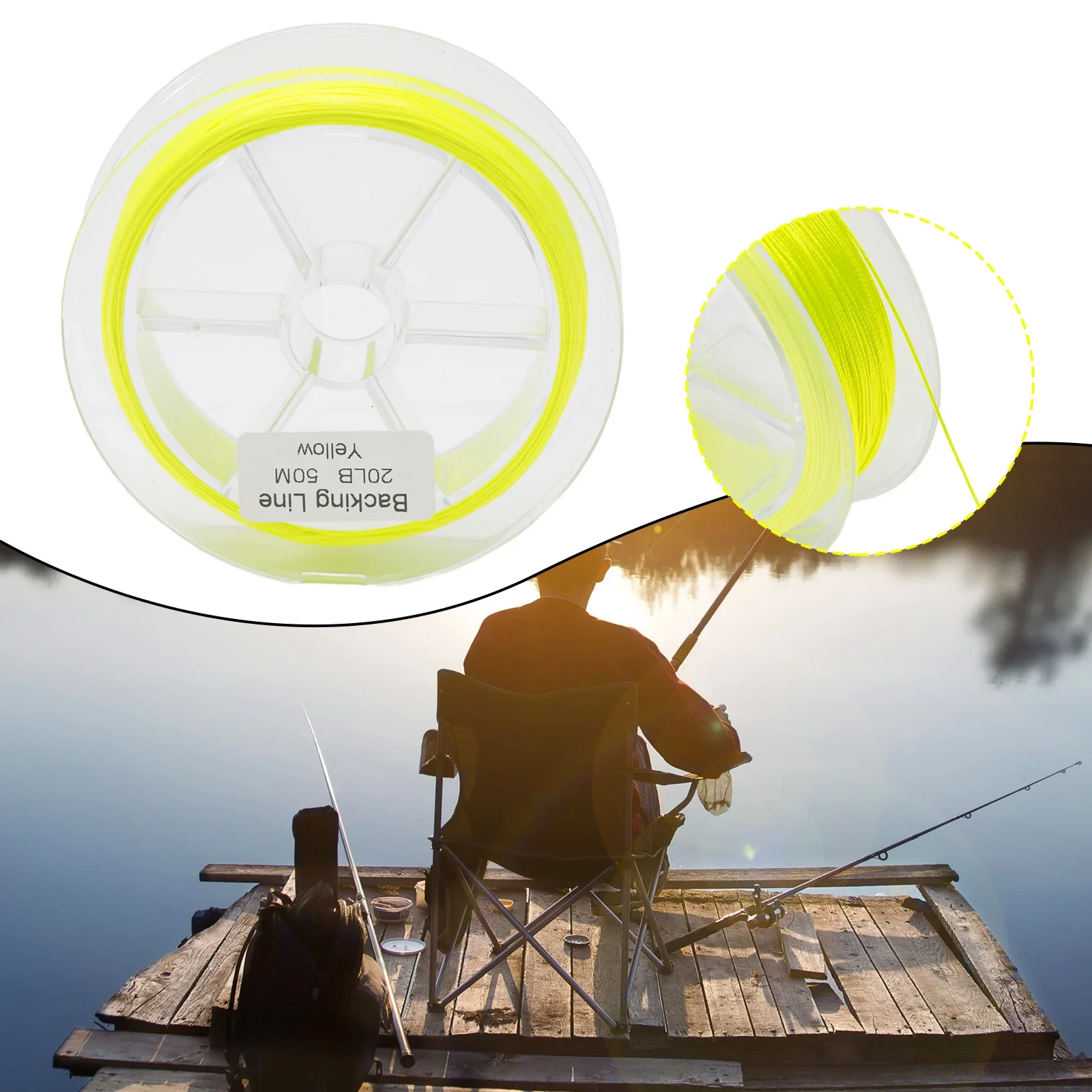 20 Or 30 Lbs Line Backing Fishing Trout Line&Loop Dacron 8 Braided Fly ...