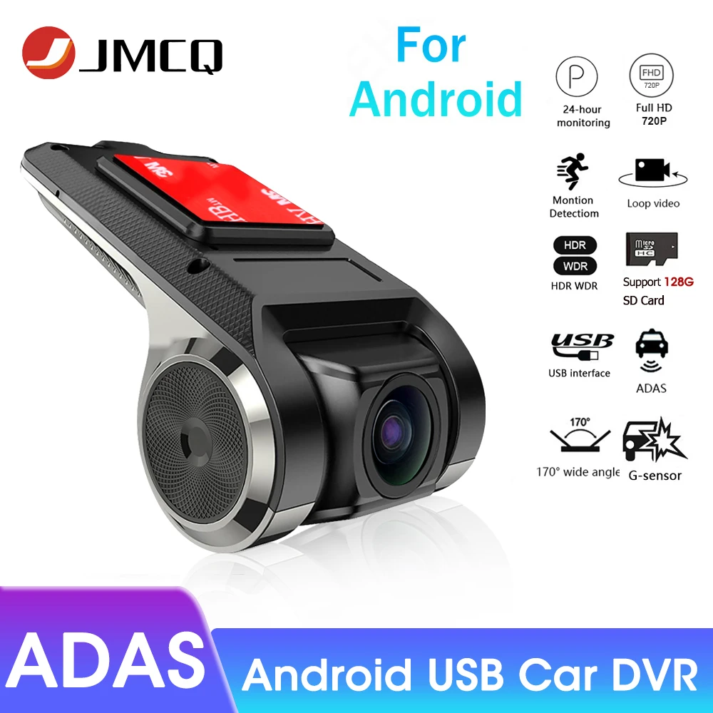 Jmcq Usb Dvr For Android 8.0 Multimedia Player With Adas No Rear Camera ...