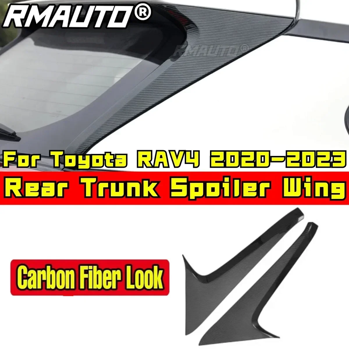For-Toyota-RAV4-2019-2020-2021-2022-2023-Rear-Spoiler-Wing-Body-Kit-ABS ...