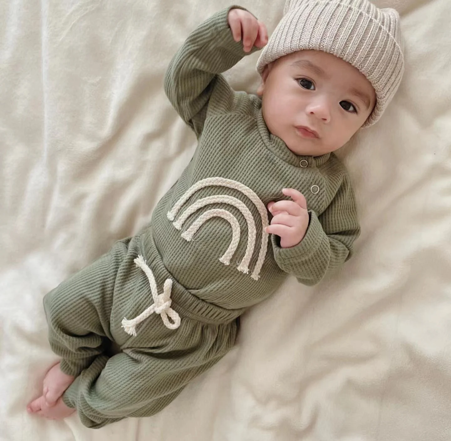 Pruun või roheline komplekt - Poiste püksid