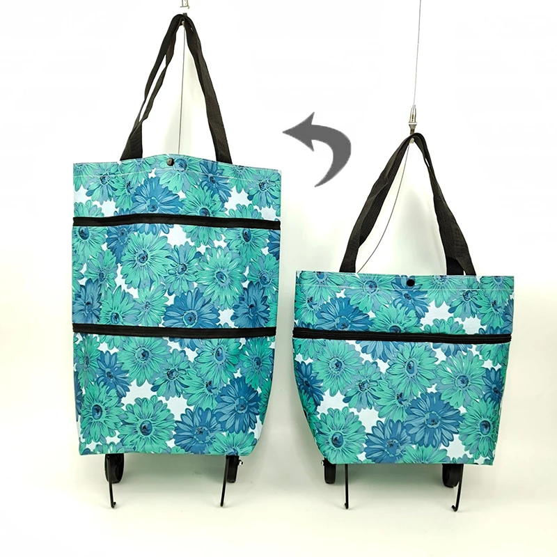 Folding-Shopping-Pull-Cart-Trolley-Bag-With-Wheels-Foldable-Shopping ...