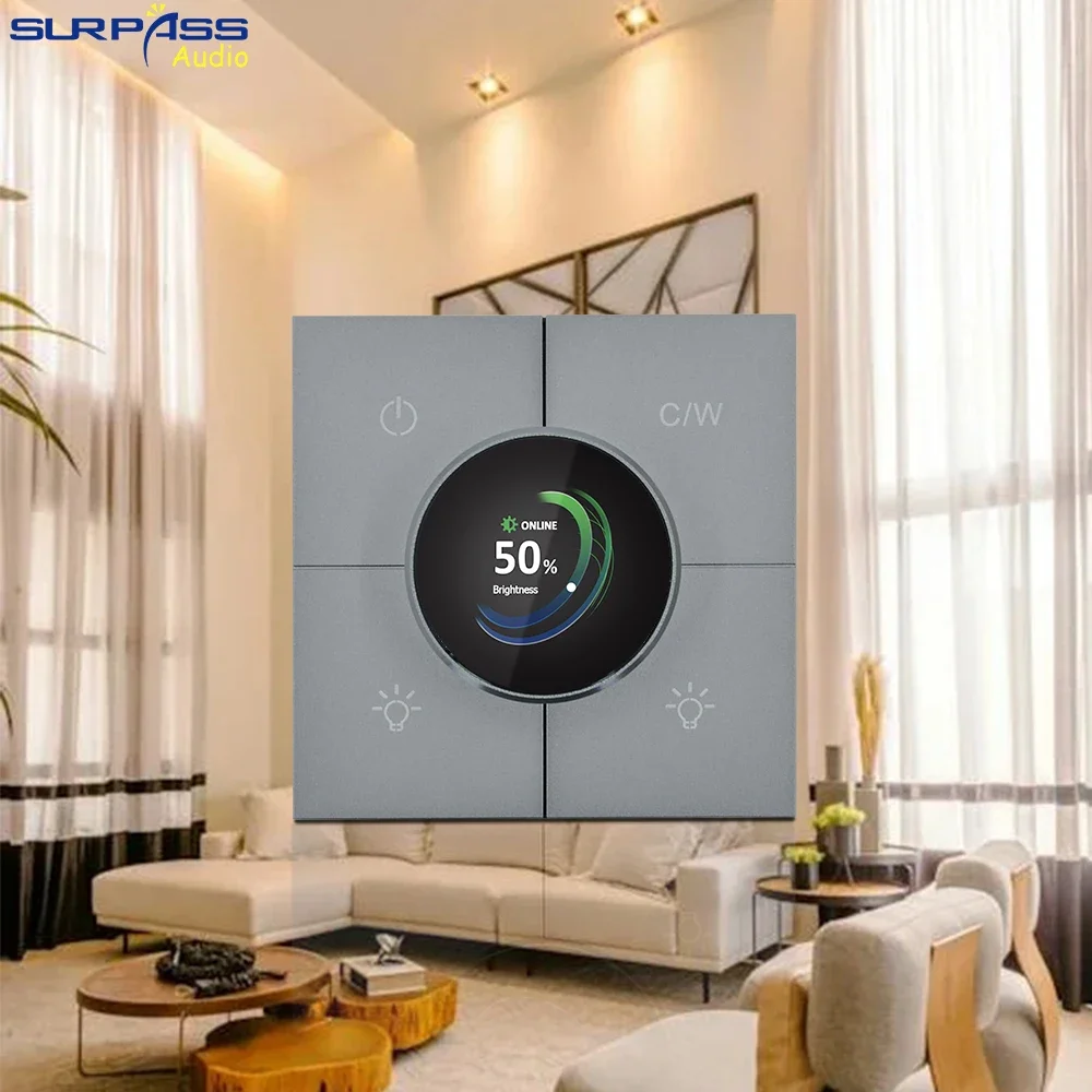 Smart-Home-Wall-Panel-Audio-Switch-Zigbee-Communication-Protocol-Dimmer ...