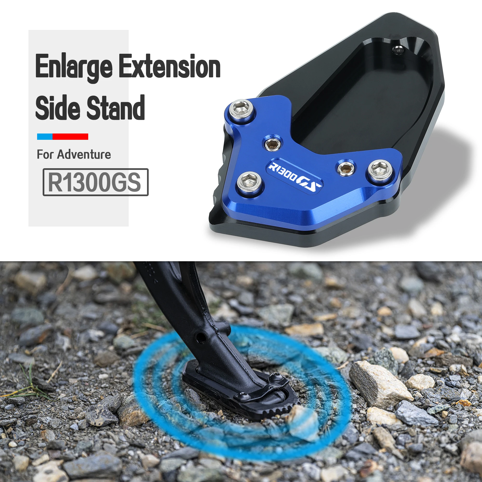 Motorcycle-Side-Stand-Enlarge-Extension-For-BMW-GS1300-R-1300-GS ...