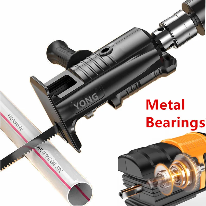 Electric-Drill-Modified-To-Reciprocating-Saw-Adapter-Screwdriver ...