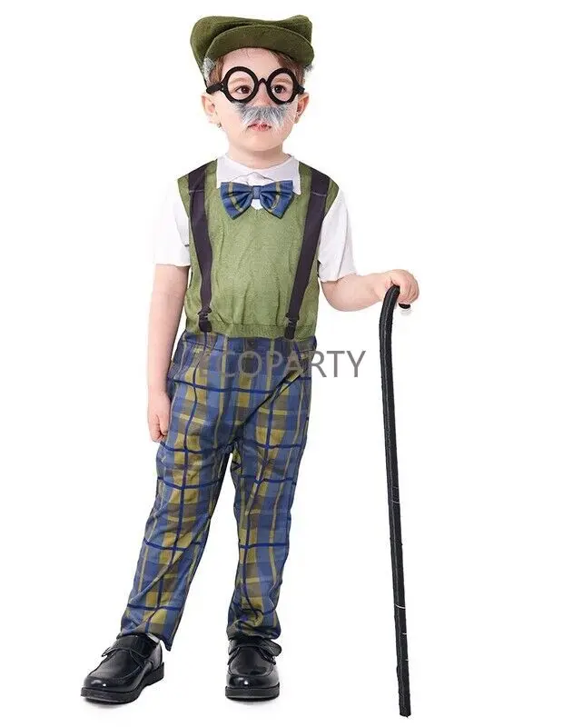 Boys-Grandpa-Little-Old-Man-Costume-Child-Kids-Cosplay-Party-100-Days ...