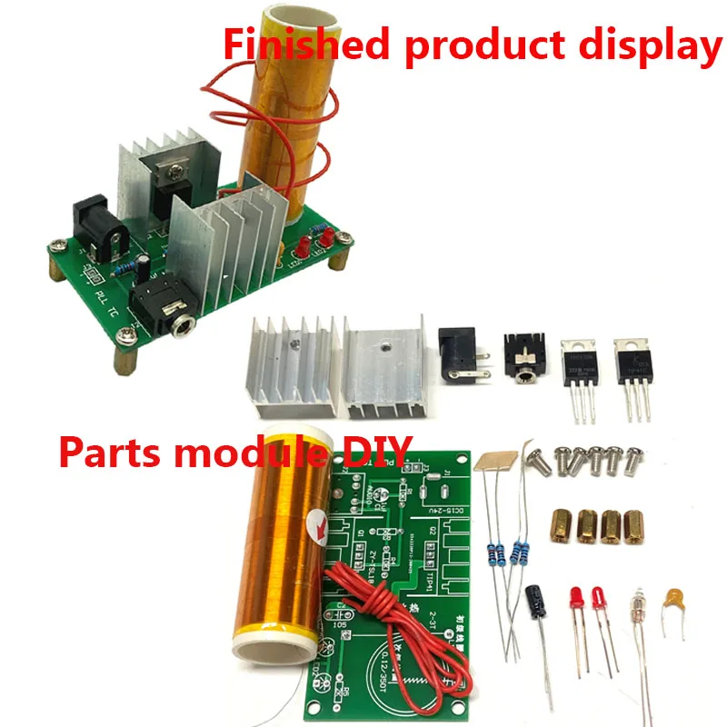DIY Tesla Coil Kit Music Coils Plasma Arc Firing Fun Electronic ...