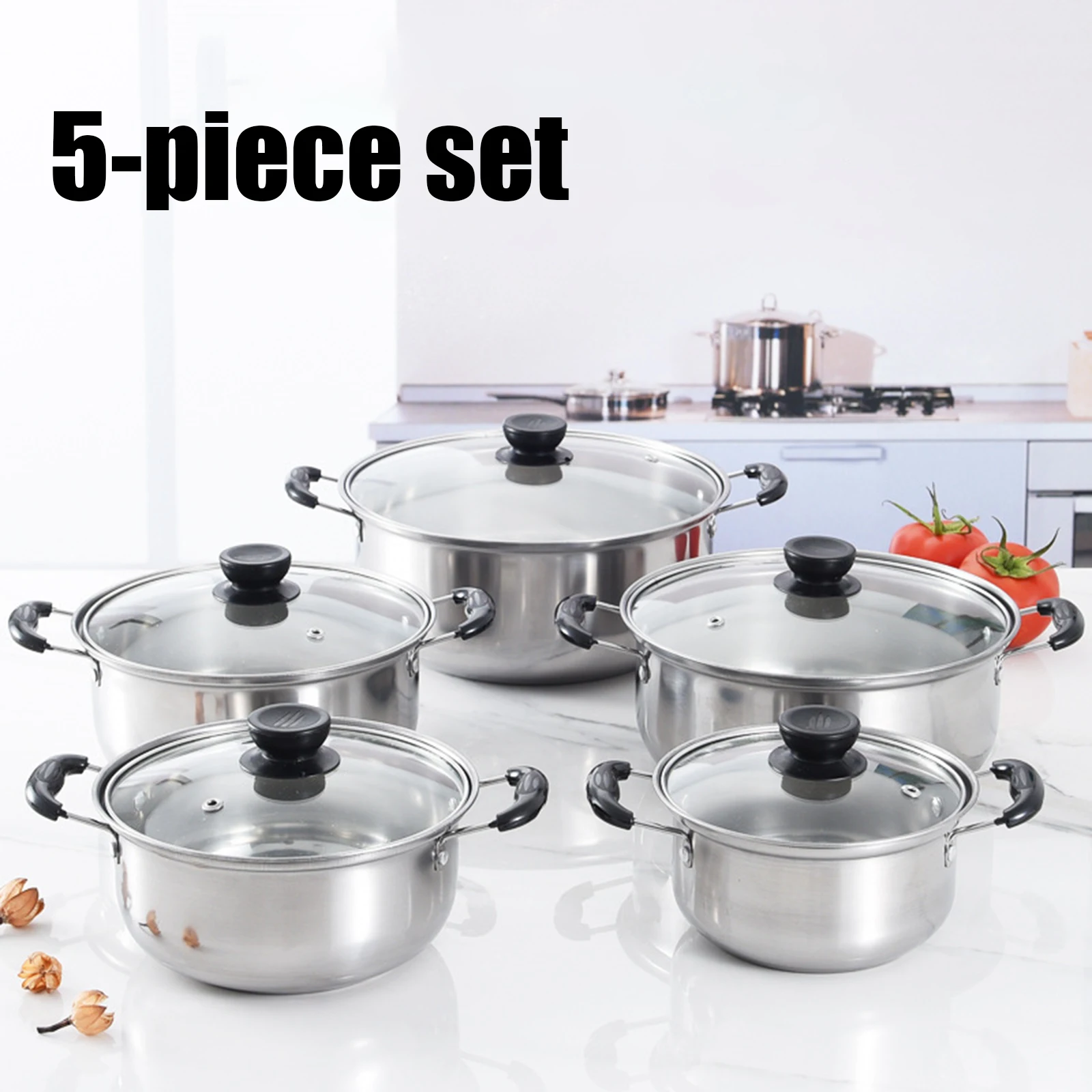Double-Bottom-Stockpot-Non-Stick-Induction-Cookware-5pcs-set-Stainless-Steel-Pots-Anti-magnetic ...