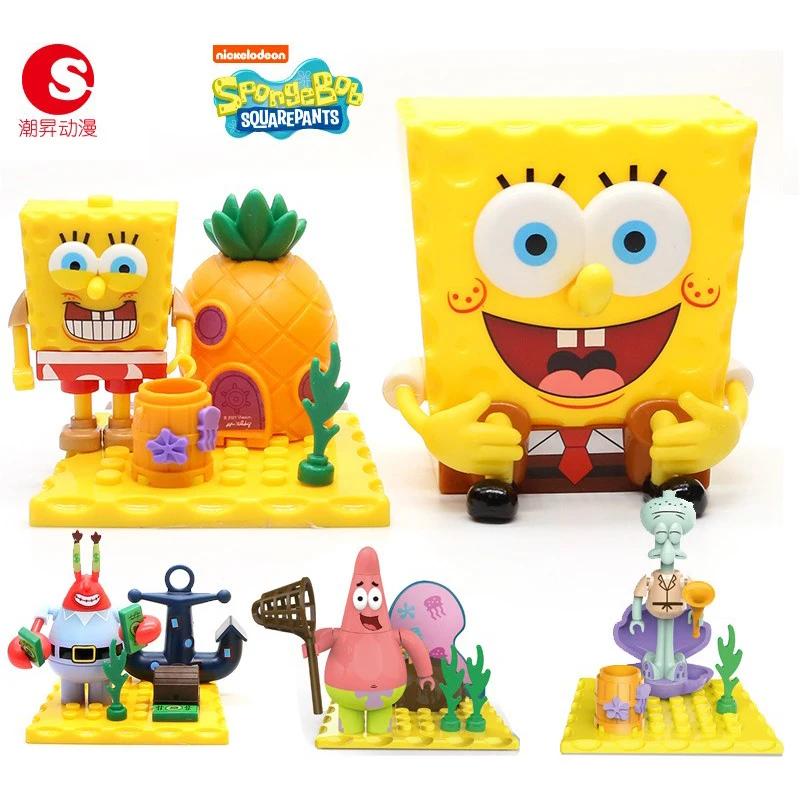 SpongeBob-SquarePants-Lego-Assembly-Block-Big-Star-Boss-Pineapple-House ...