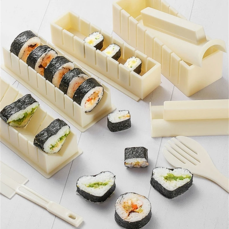 10-in-1-Sushi-Making-Kits-Sushi-Maker-Set-with-Completed-8-Shapes-Sushi ...