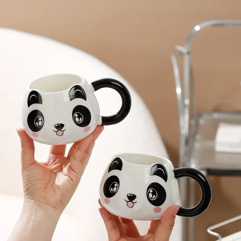 Cute-Panda-Ceramic-Cup-Cartoon-Home-Makeup-Cup-Office-Water-Cup-Couple ...