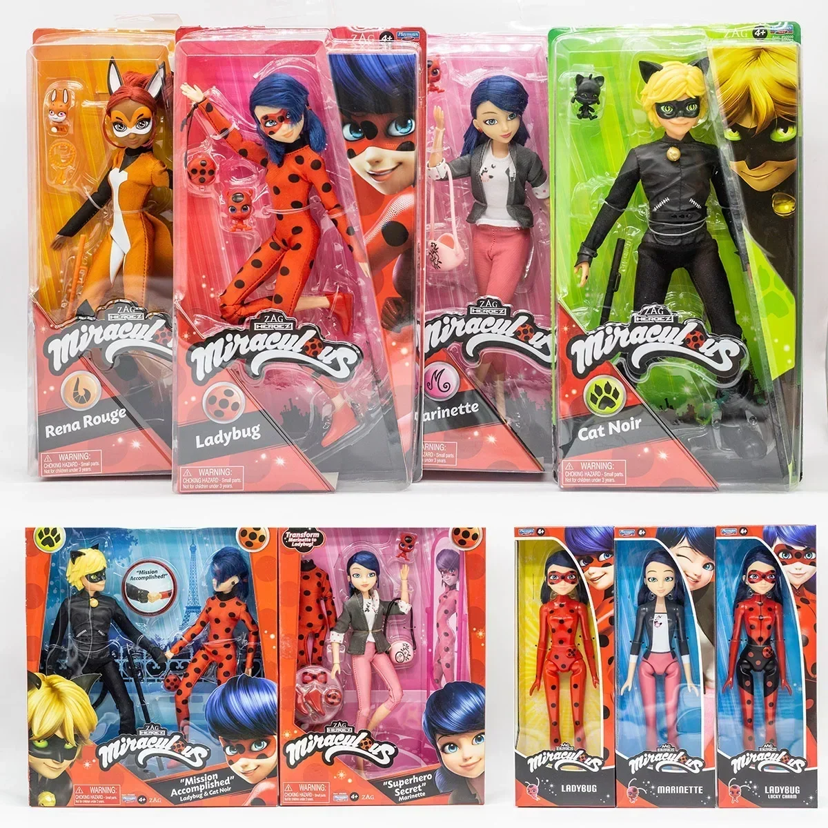 Miraculous-Ladybug-Marinette-gato-Nior-mu-eca-juguete-superh-roe-figura ...