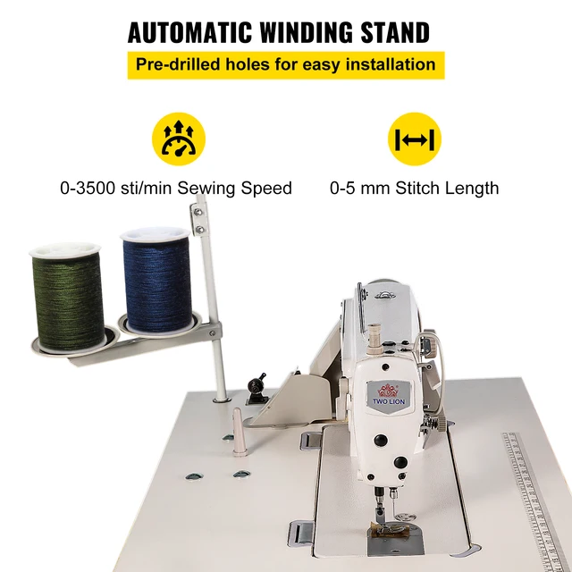 VEVOR Industrial Sewing Machine Kit Servo Motor + Table + Stand DDL ...
