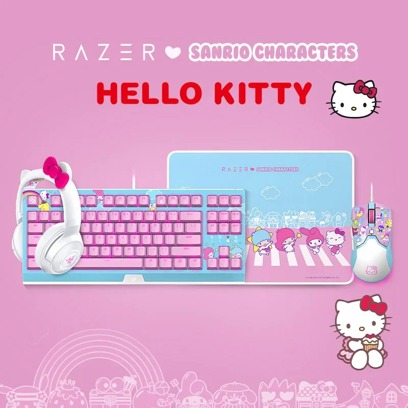 Echt-Sanrio-Hello-Kitty-Razer-Draadloze-Bluetooth-Hoofdtelefoon-Headset ...