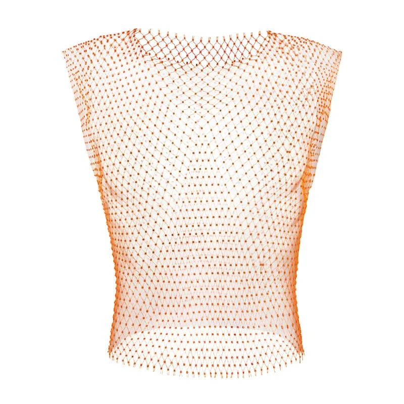 Nightclub-Men-s-Sexy-Diamond-Fishing-Net-Sleeveless-Top-Square-Neck ...