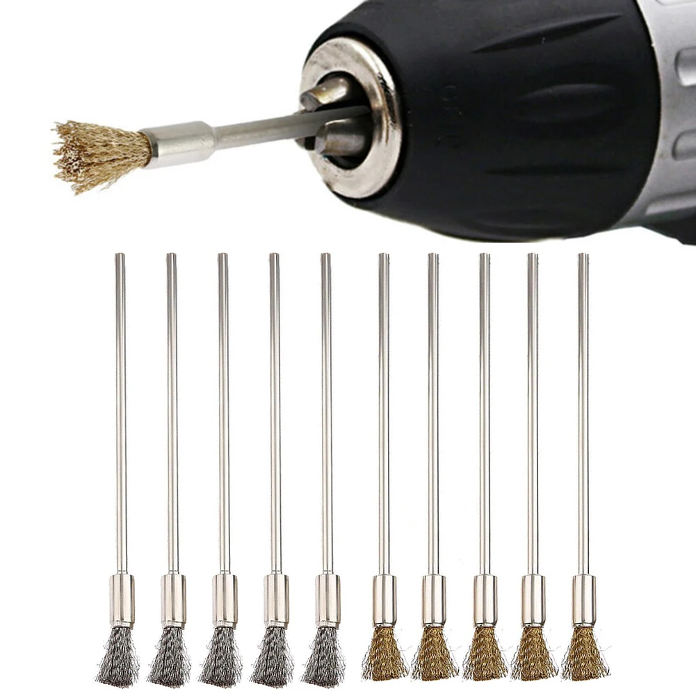 Heavy Duty Cleaning Brushes YiwerDer 9PCS Mini Wire Brushes, Stainless ...