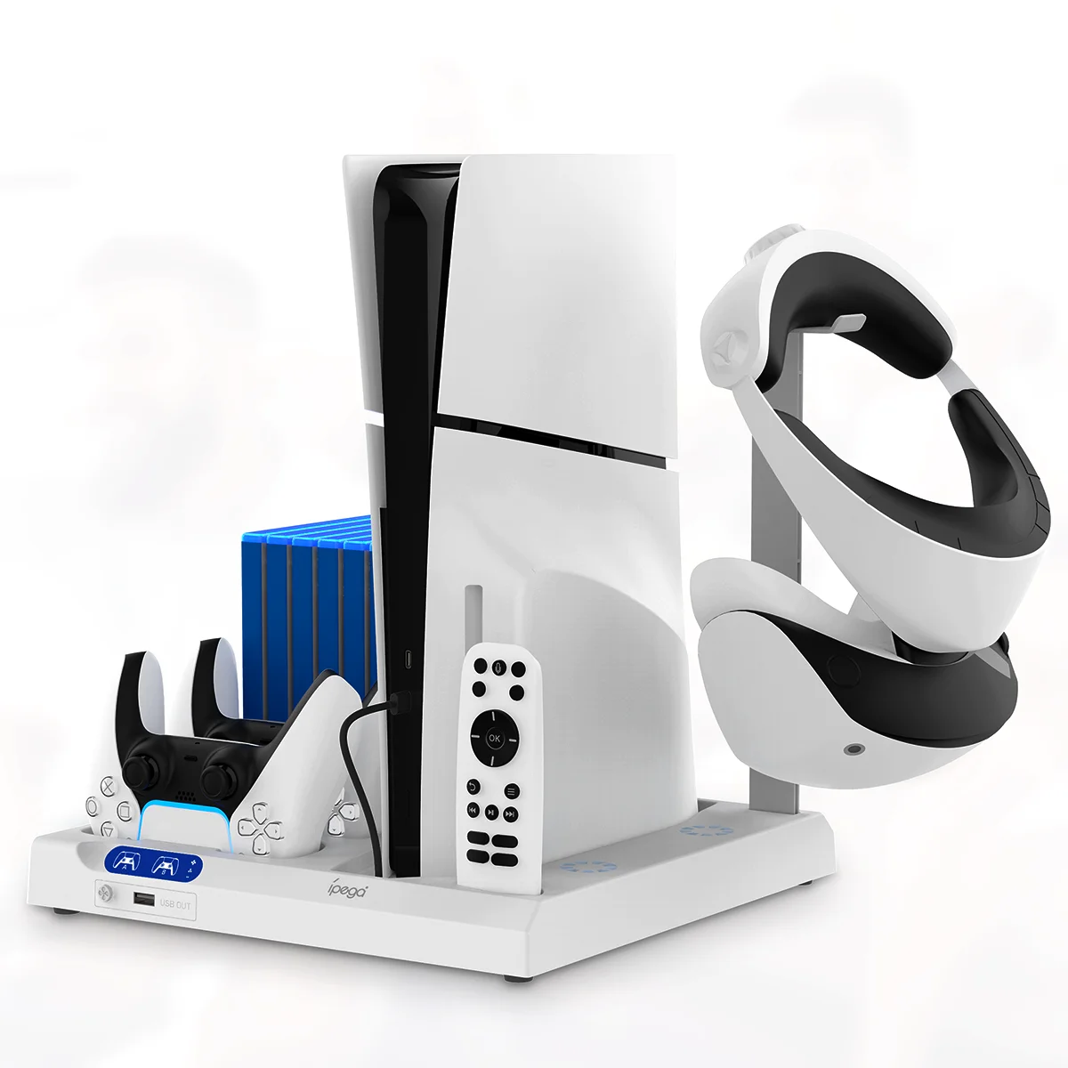 For PS5/PS5 Slim Stand and Cooling Station with Dual Controller ...