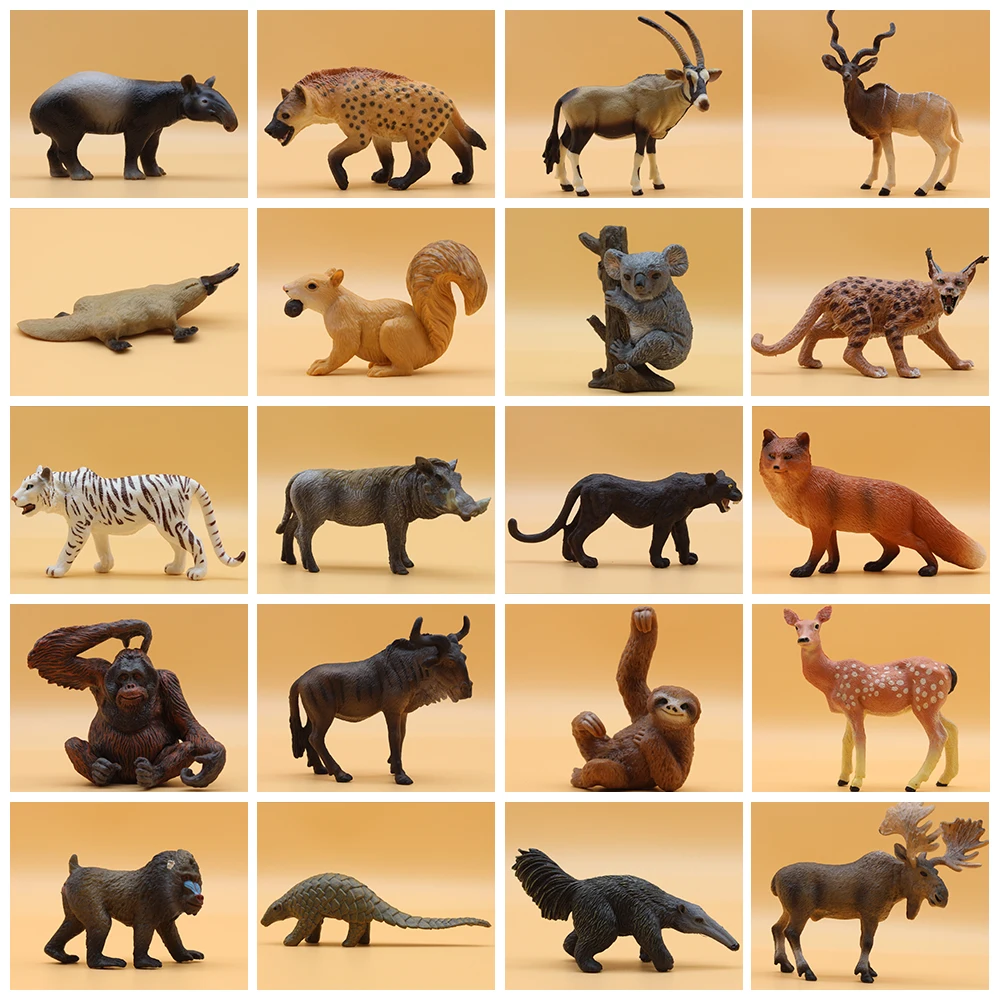 African-Wildlife-Animals-Zebra-Elephant-Lion-Cheetah-Orangutan-Model ...