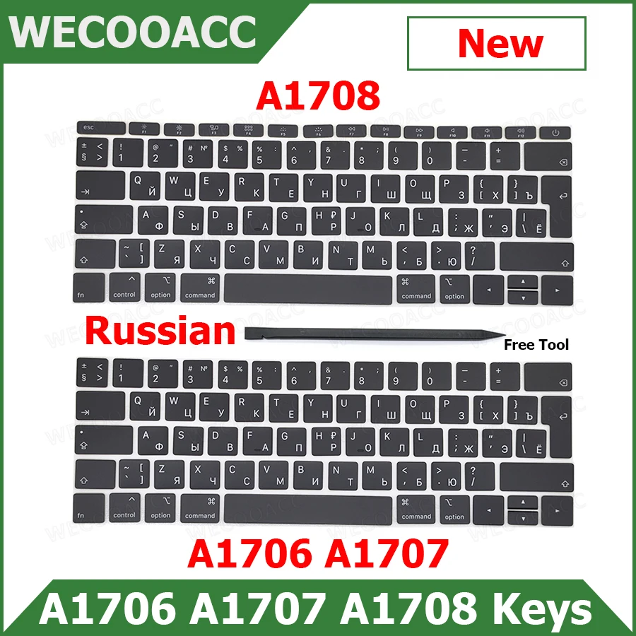 New-Replacement-Keyboard-Keys-Keycap-Russian-For-Macbook-Pro-Retina-13 ...