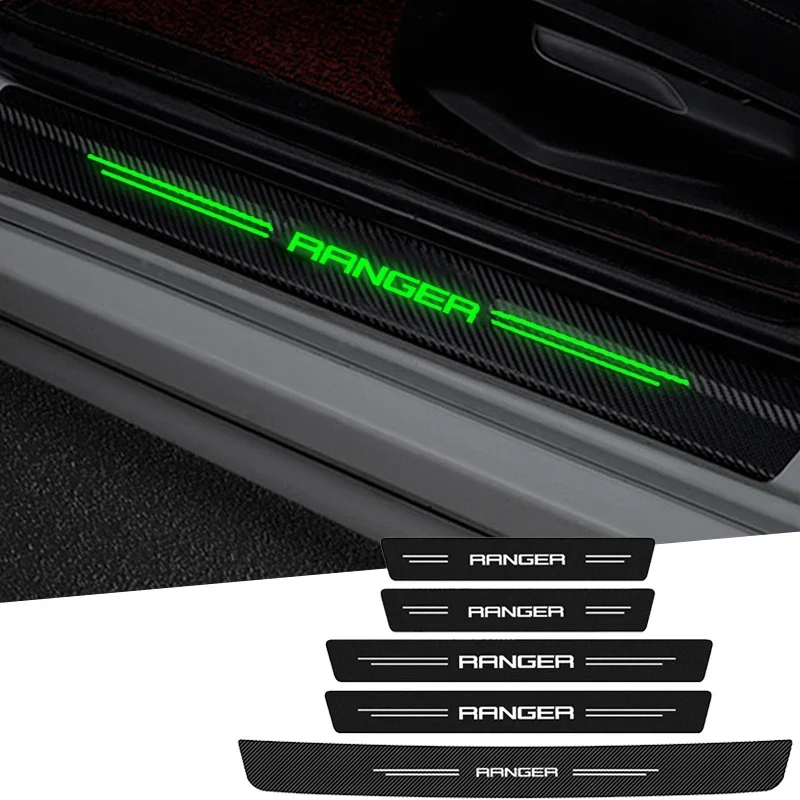 Luminous-Carbon-Fiber-Car-Sill-Decals-Stickers-Interior-for-Ford-Ranger ...