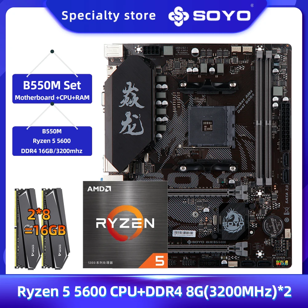 Soyo-Computer-Gaming-Motherboard-Combo-Gaming-Combo-Full-New-Dragon ...