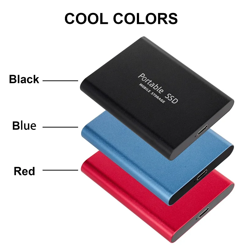Portable SSD Type-C USB 3.1 4TB 6TB 16TB 30TB SSD Hard Drive 2TB ...