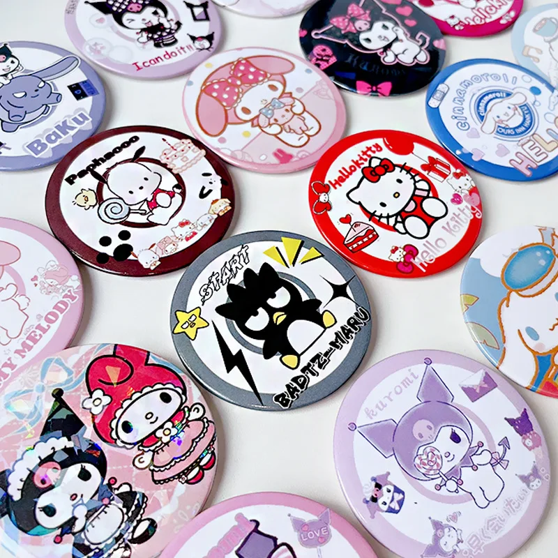 Button Hello Kitty and friend ( Sanrio ) Brooch Tinplate badge 58mm ...