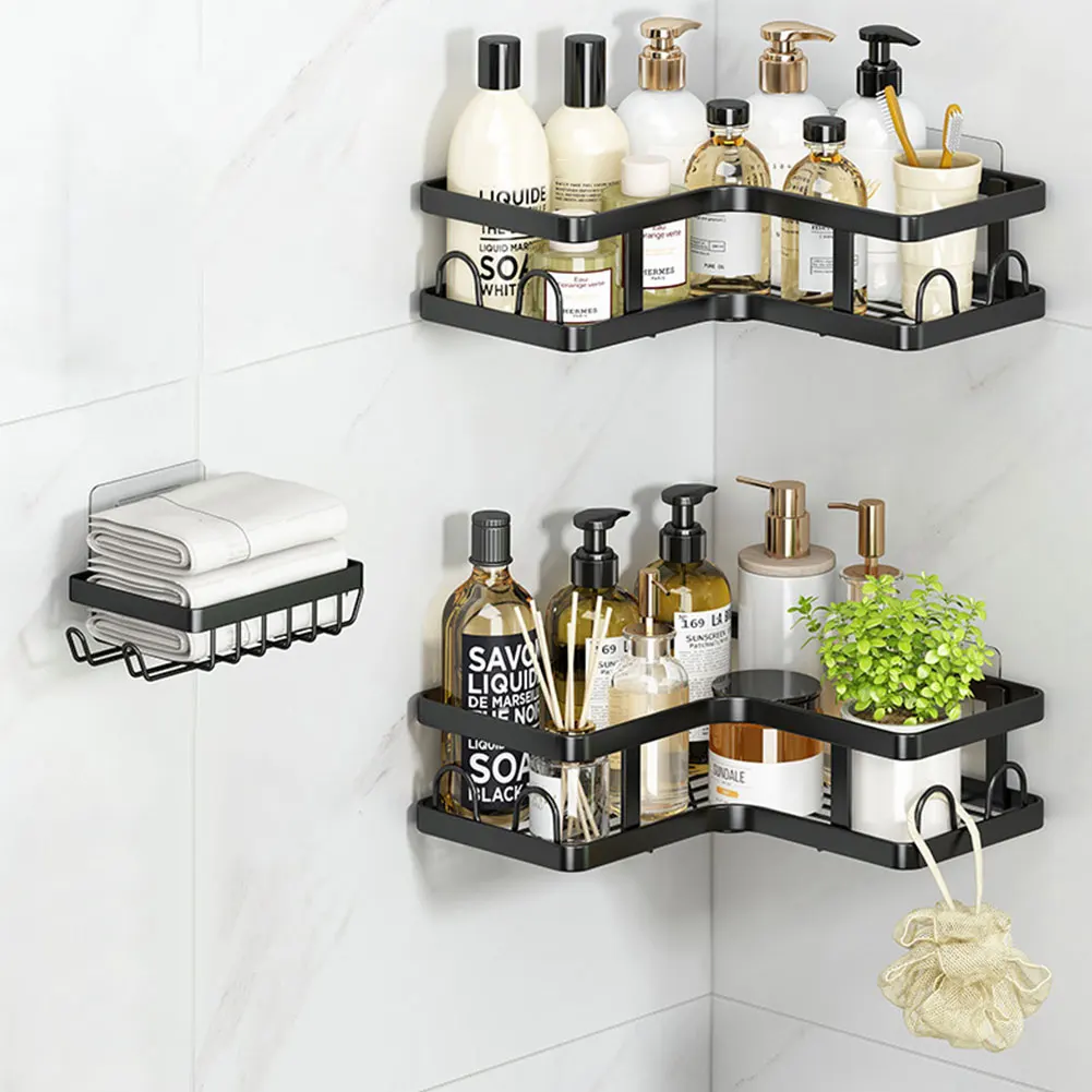 1-2PCS-Bathroom-Shelf-for-Shower-Soap-Holder-Shampoo-Storage-Shelf-Wall ...