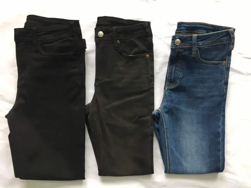 Женские джинсы, классические простые, доступны четыре цвета ...