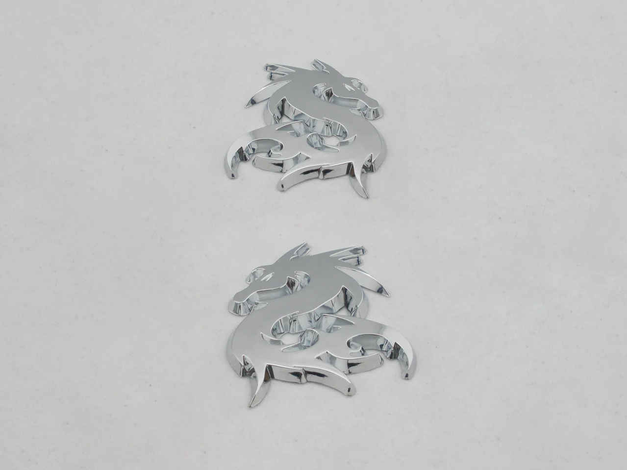 3D-Chrome-Two-Pair-Dragons-Decal-Badge-Logo-Car-Sticker-For-Truck-All ...