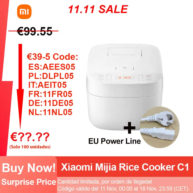 Xiaomi-Mijia-Olla-arrocera-el-ctrica-multifuncional-C1-miniolla ...