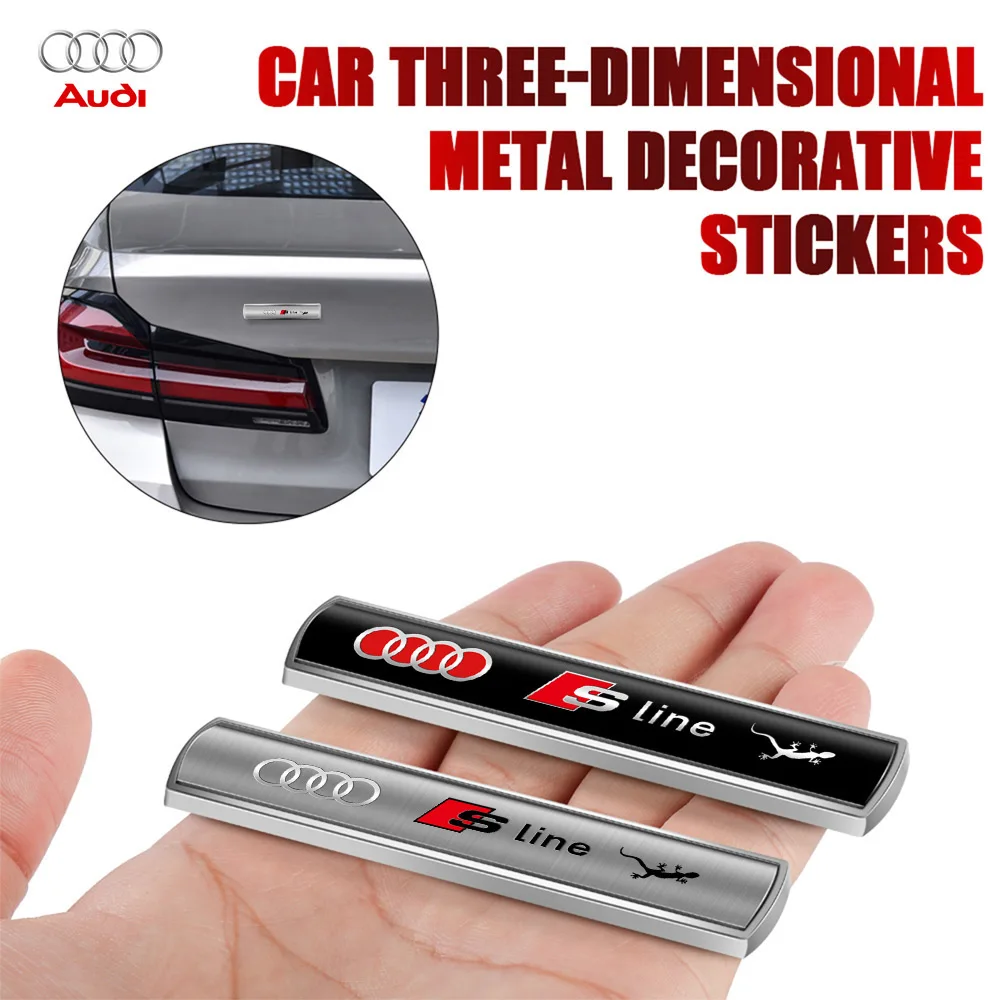 1PCS-Car-Body-Trunk-Metal-Decoration-Sticker-Accessories-For-Audi-Sline ...