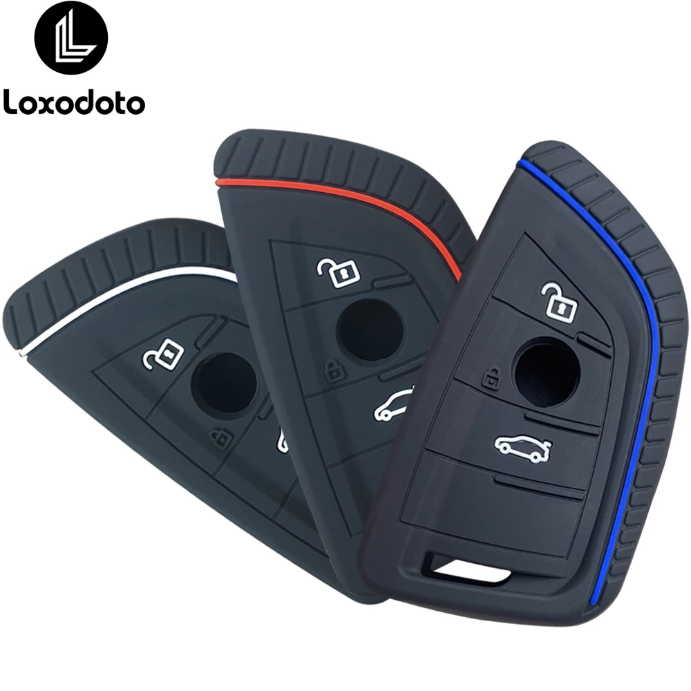Silicone Remote Car Keychain Holder Key Case Cover for BMW F48 F46 F10 ...