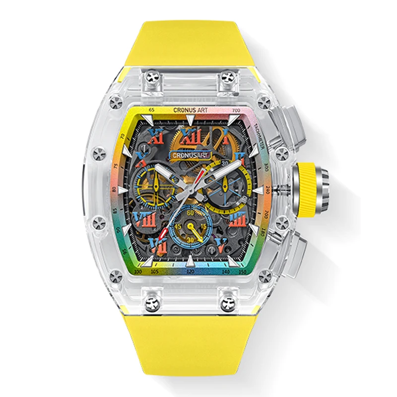 CRONUSART-Men-Automatic-Chronograph-Watch-50mm-42mm-Tonneau-Sapphire ...