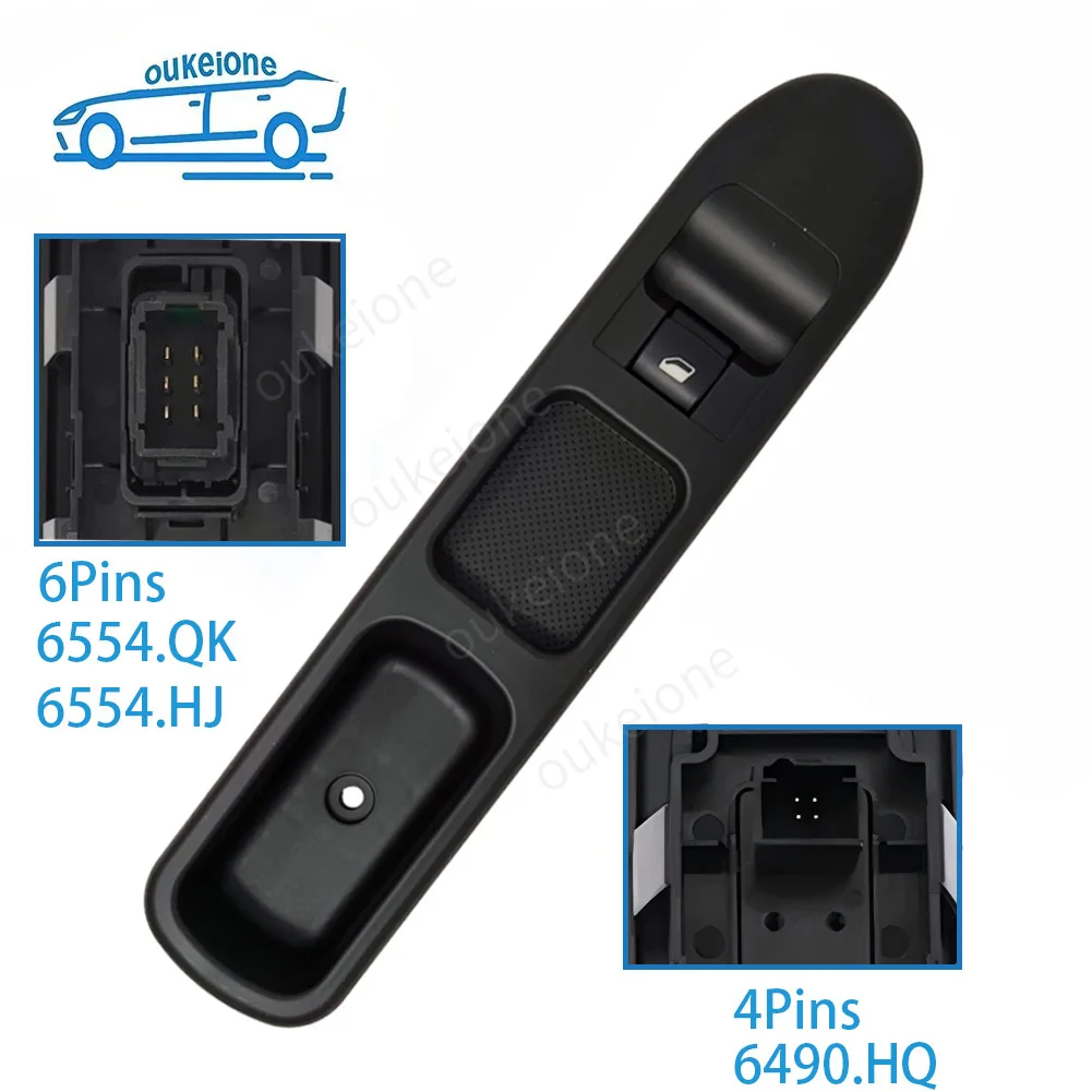 6Pins 6554.QK 6554.HJ 4Pins 6490.HQ for Peugeot 207 2006-2014 Power ...